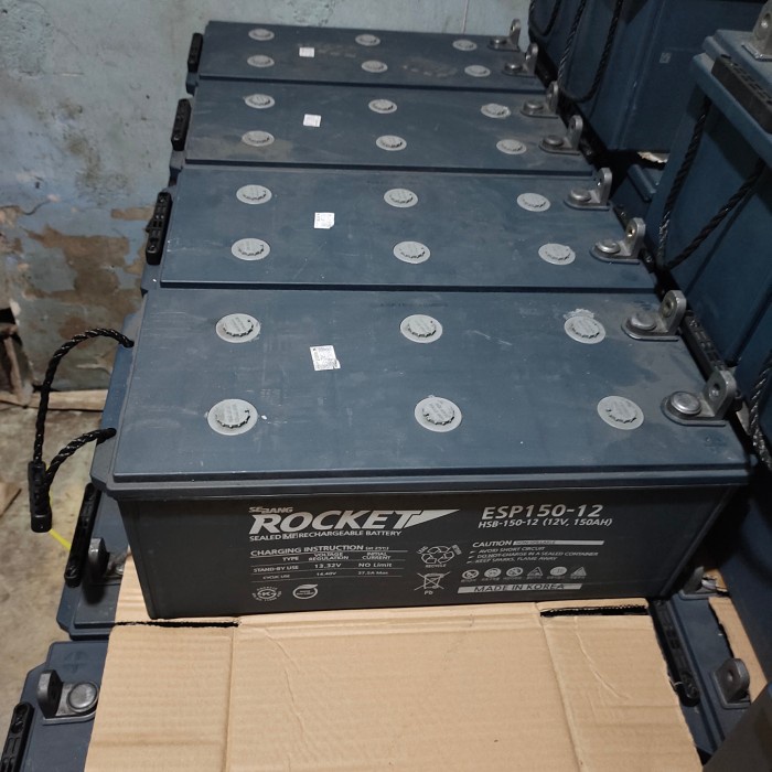 Jual Battery rocket vrla 12v 150ah | Shopee Indonesia