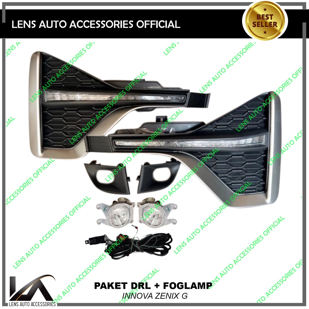 Jual PAKET DRL INNOVA ZENIX PLUS FOGLAMP ORIGINAL | Shopee Indonesia