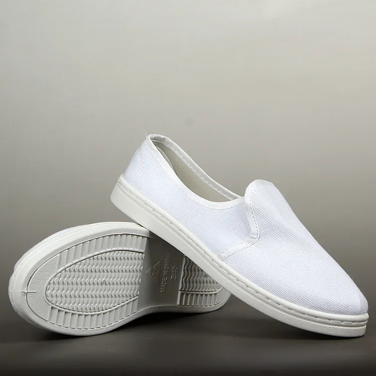 Jual (Khusus BATAM) ESD Cleanroom PVC Canvas Shoes, Full White | Sepatu ...