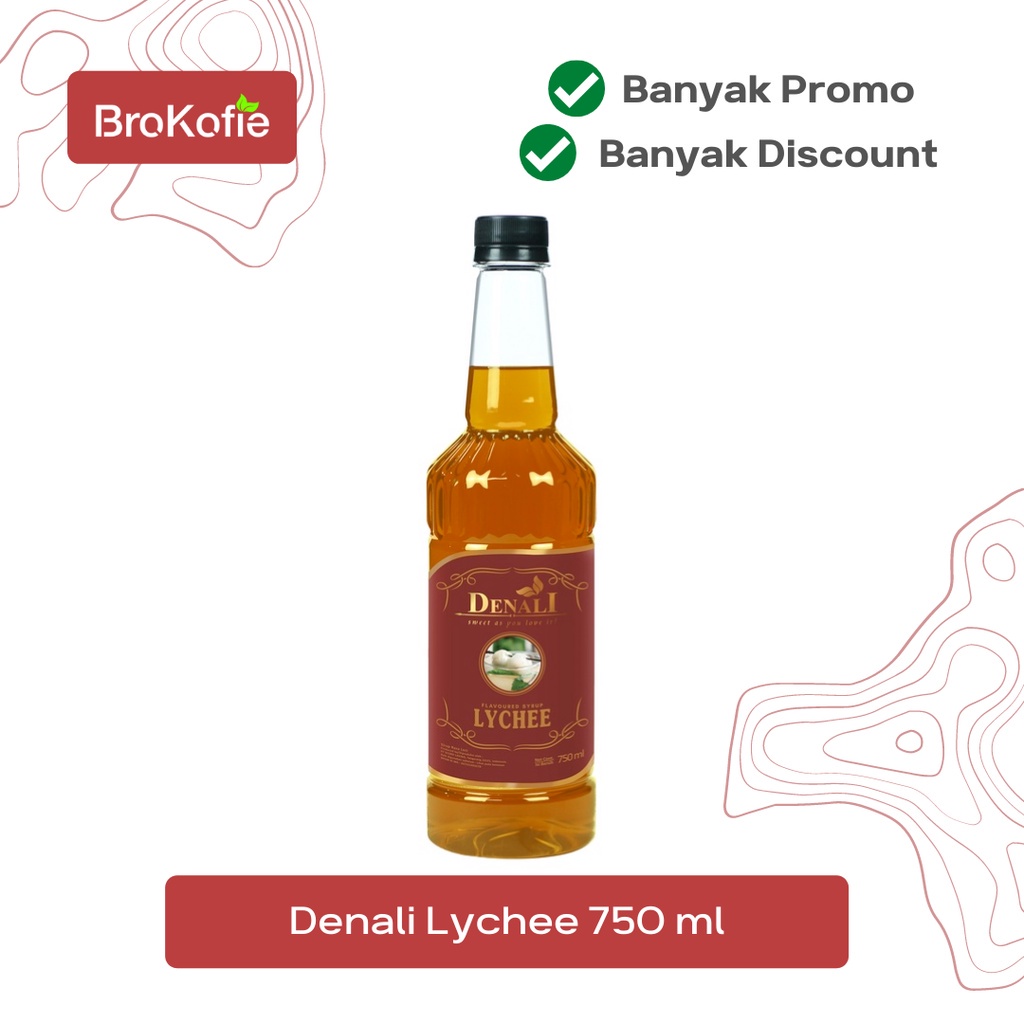 Jual DENALI PROMO SIRUP TERMURAH RASA LYCHEE / LECI 750ML | Shopee ...