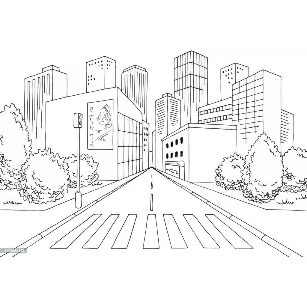 Jual Gambar Mewarnai ~ GEDUNG DAN BANGUNAN / Seketsa Lukis / Drawing ...