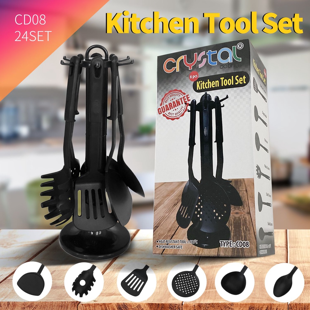 Jual Spatula Set 6 in 1 | Sutil Alat Dapur Kitchen Tool | CD08 | Shopee ...