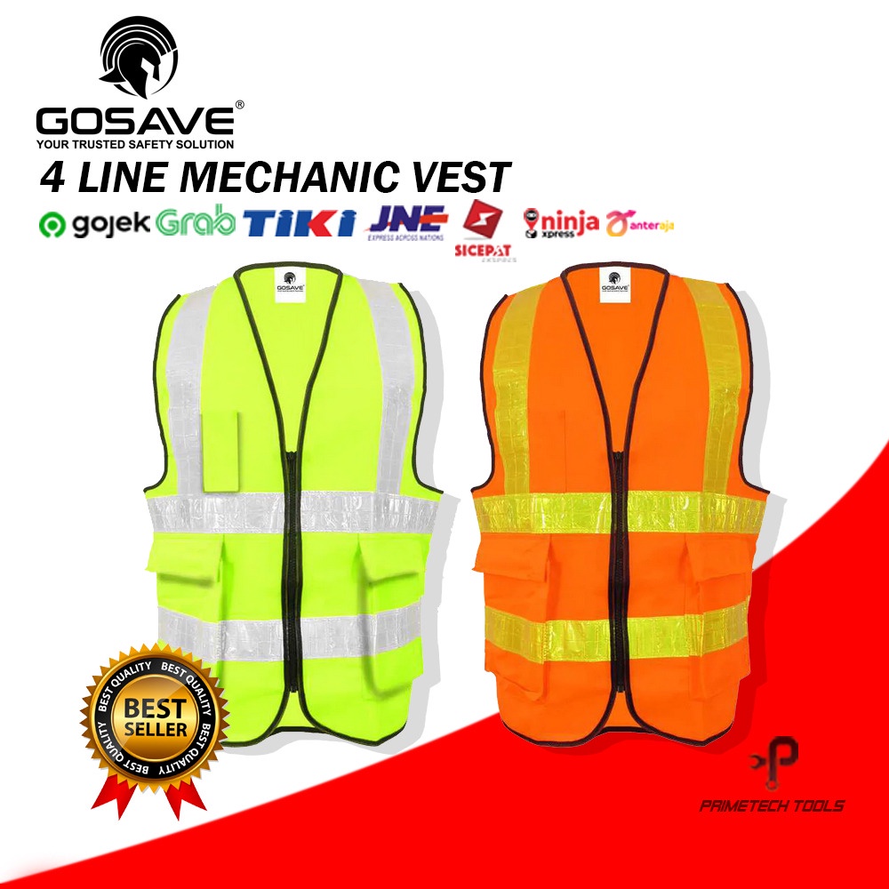 Jual GOSAVE ROMPI KERJA 4 LINE MECHANIC VEST GS-RM4L-MO | Shopee Indonesia