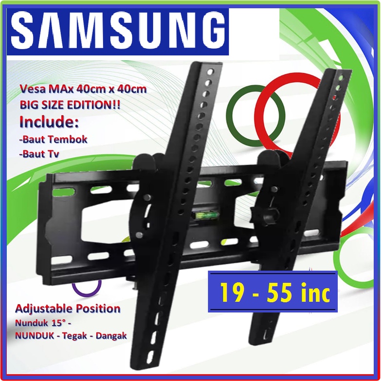 Jual COD Bracket TV LED SAMSUNG 19 - 55 inc LENGKAP BAUT BRAKET TV ...