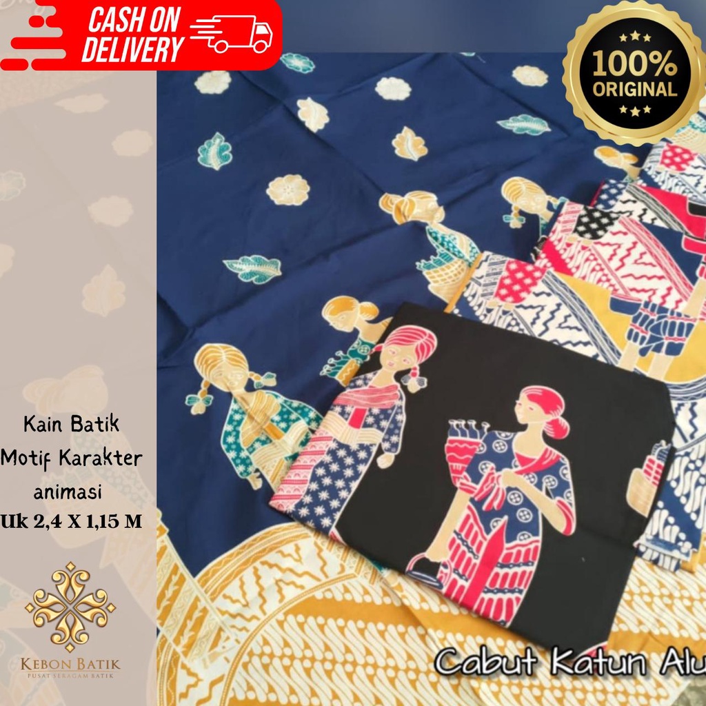 Jual Kain Batik Halus Motif Mbok Jamu Ready Banyak Warna 2302150002 ...