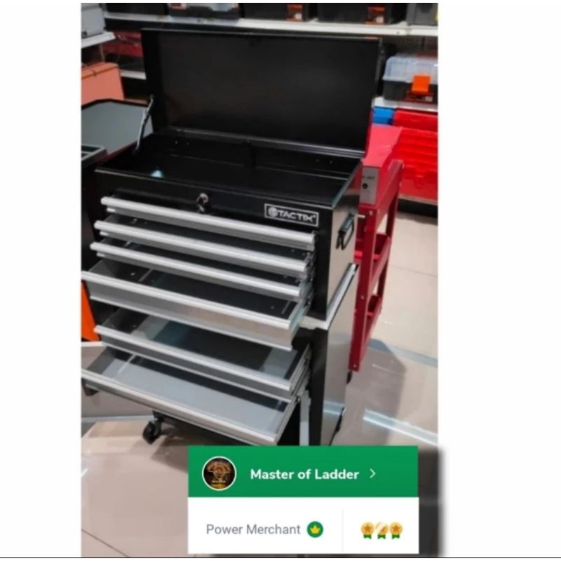 Jual Tactix Lemari Bengkel Perkakas Tool Box Cabinet Trolley 6 Drawer | Shopee Indonesia