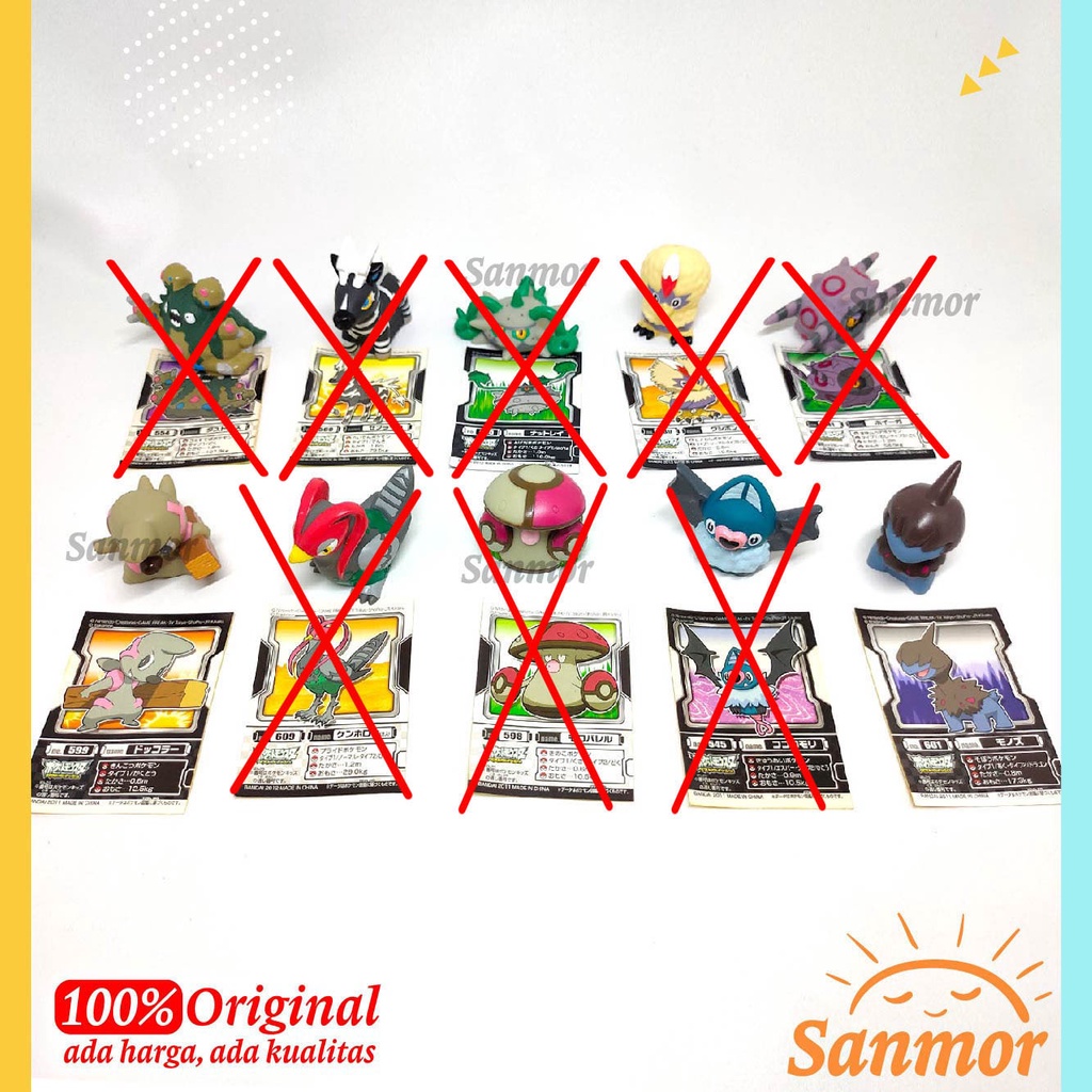 Jual Pokemon Finger Doll Figure SET A RARE ORIGINAL - Timburr Deino ...