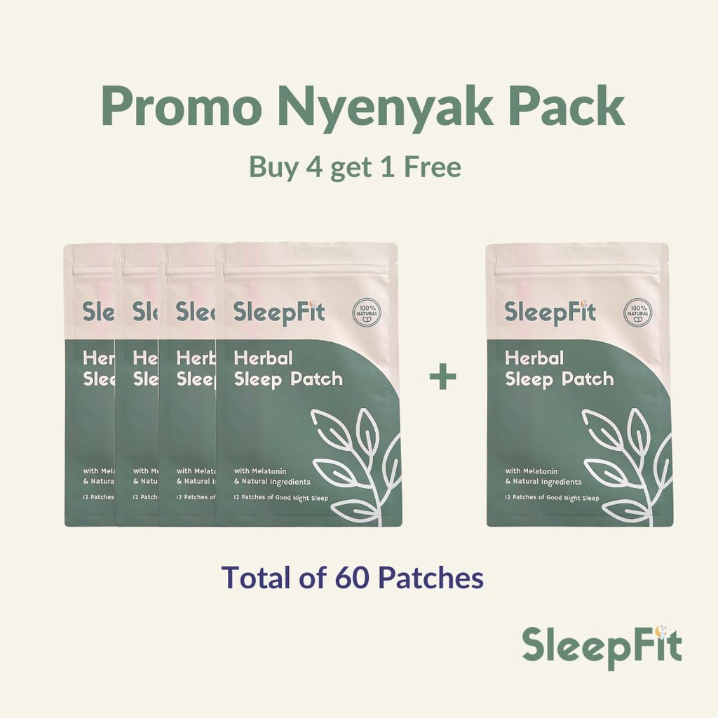 Jual SleepFit - Herbal Sleep Patch - Melatonin - 12 Patch / Sachet ...