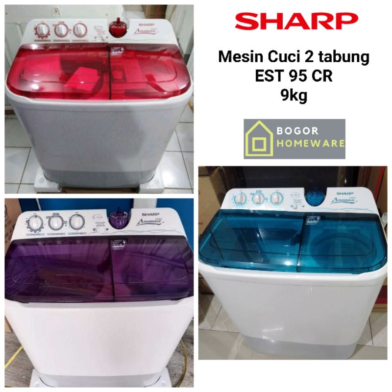 Jual MESIN CUCI SHARP 2 TABUNG EST95CR EST 95 CR 9KG | Shopee Indonesia