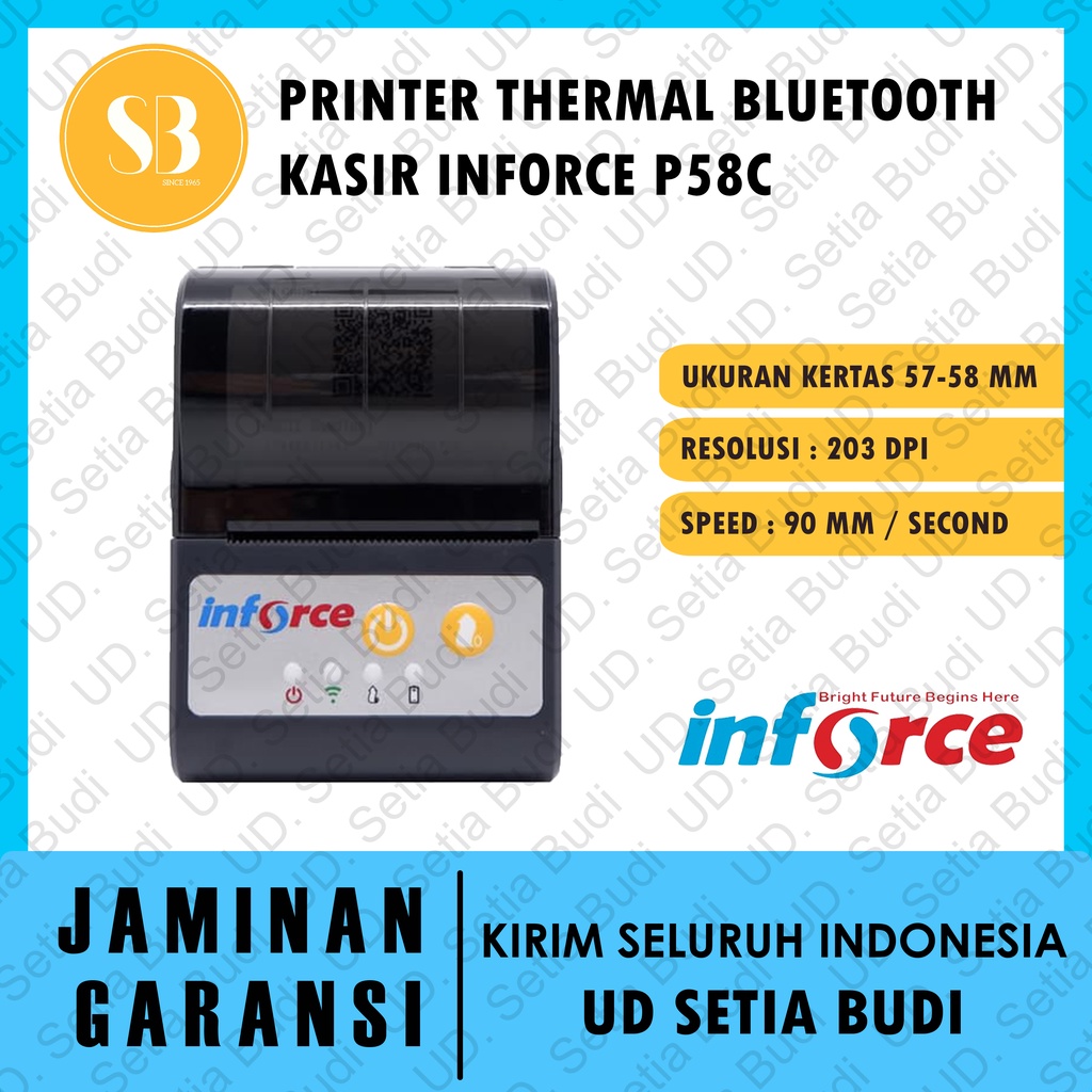 Jual Thermal Printer Inforce P58C Printer Kasir USB Bluetooth | Shopee ...