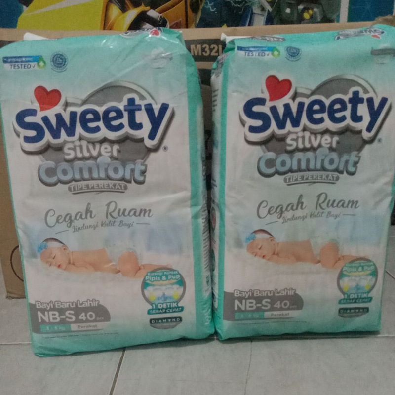Jual Sweety silver comfort NB-S 40 tipe perekat 3-8 kg | Shopee Indonesia