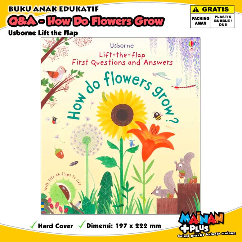 Jual Buku Edukasi Aktivitas Anak Usborne Lift The Flap How Do Flowers ...