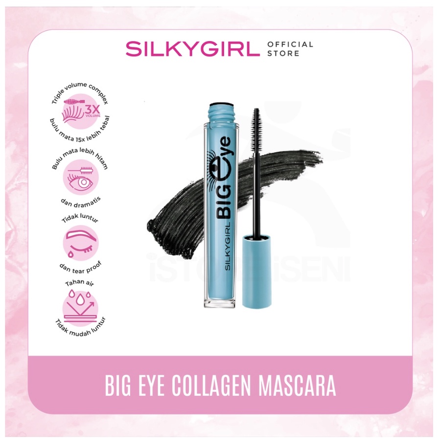 Jual SilkyGirl Big Eye Collagen Waterproof Mascara | Shopee Indonesia