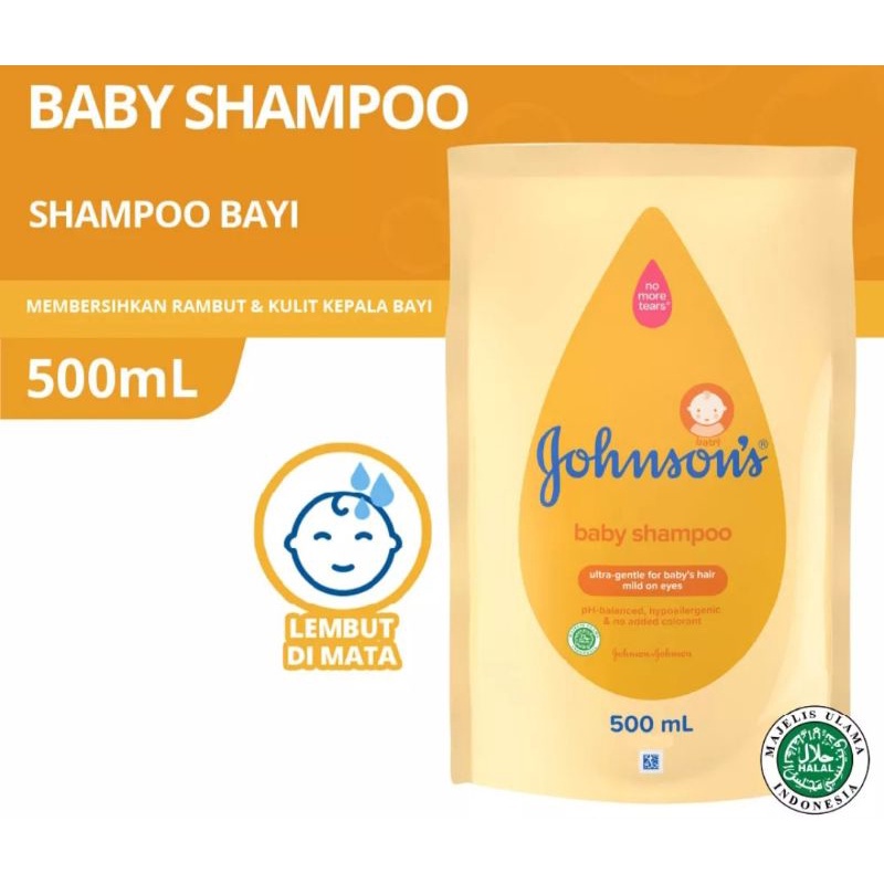 Jual Johnson's Gold Baby Shampoo/ Shampoo bayi Refil 500ML | Shopee ...