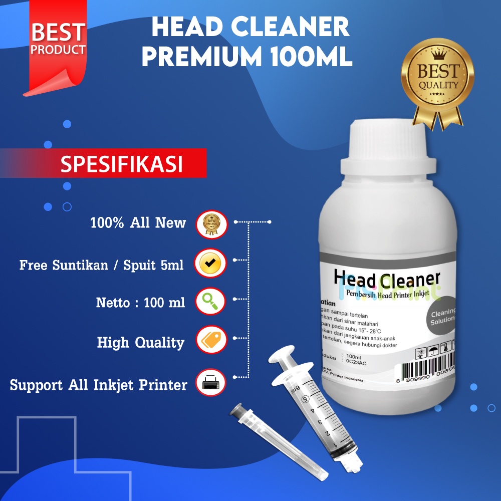 Jual Head Cleaner 100ml Cairan Cleaning Pencuci Print Head & Cartridge ...