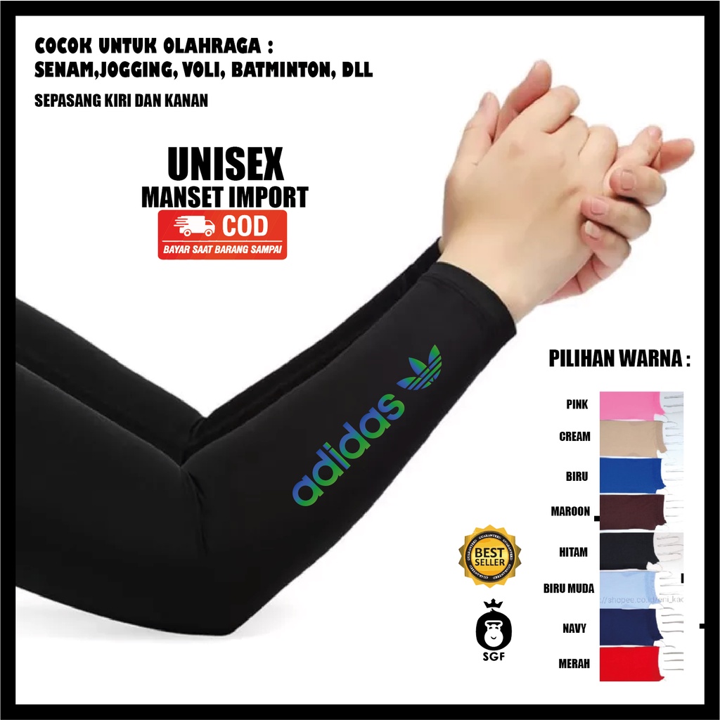 Jual Manset tangan adidas 03 / ArmSleeve / Pelindung Tangan / manset ...
