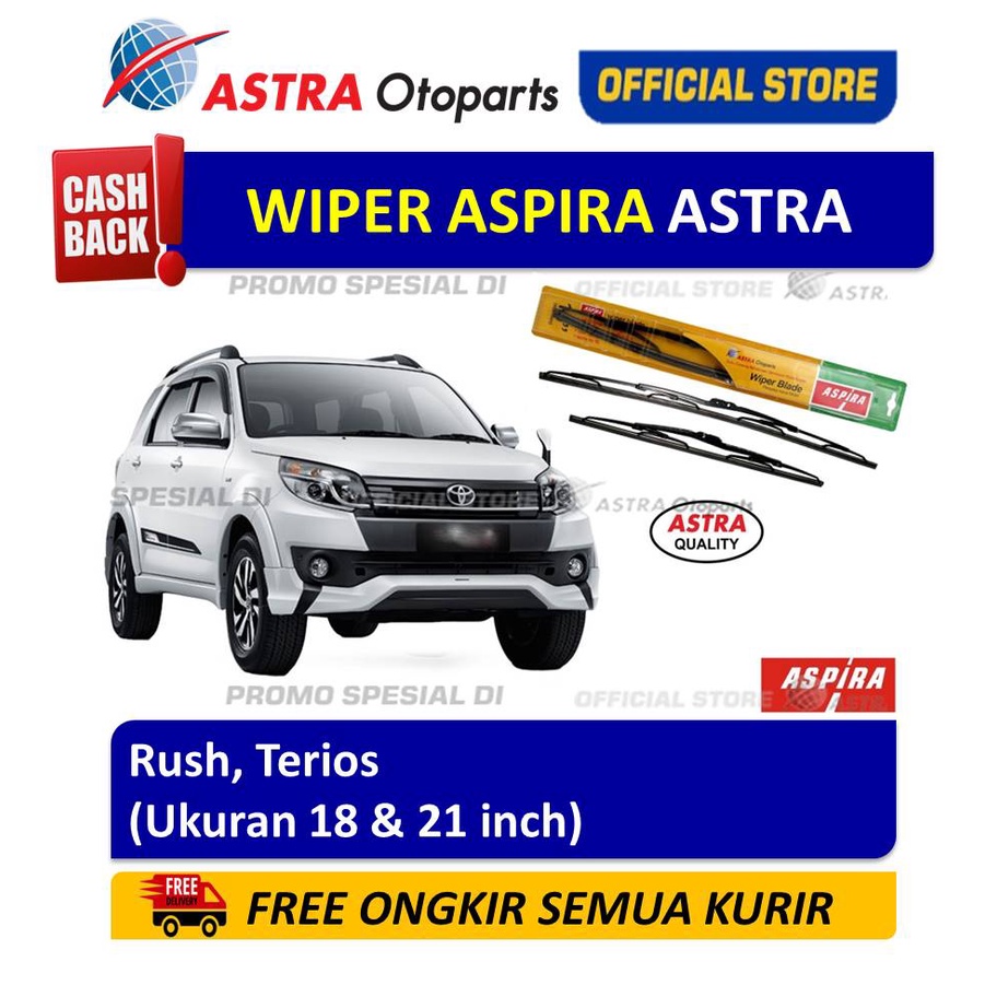 Jual Wiper Blade ASPIRA untuk Toyota Rush (Ukuran 18 & 21 inch ...