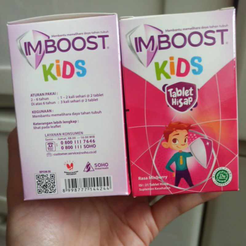 Jual imboost Imboost Kids 21 Tablet Hisap dan Sirup Vitamin Anak ...