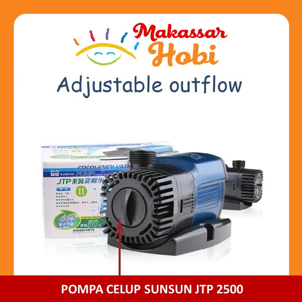 Jual Sunsun JTP 2500 Pompa Celup Aquarium Kolam Ikan Hemat Listrik ...