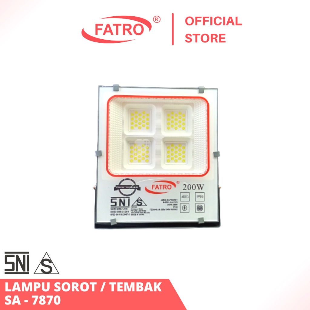 Jual FATRO LAMPU TEMBAK IP65 / LAMPU SOROT / WATERPROOF SA 7870 200W ...