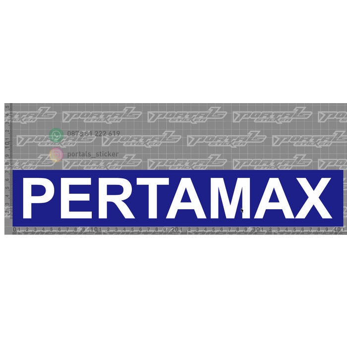 Jual STICKER CUTTING LOGO PERTAMAX 40,8 CM X 7 CM | Shopee Indonesia