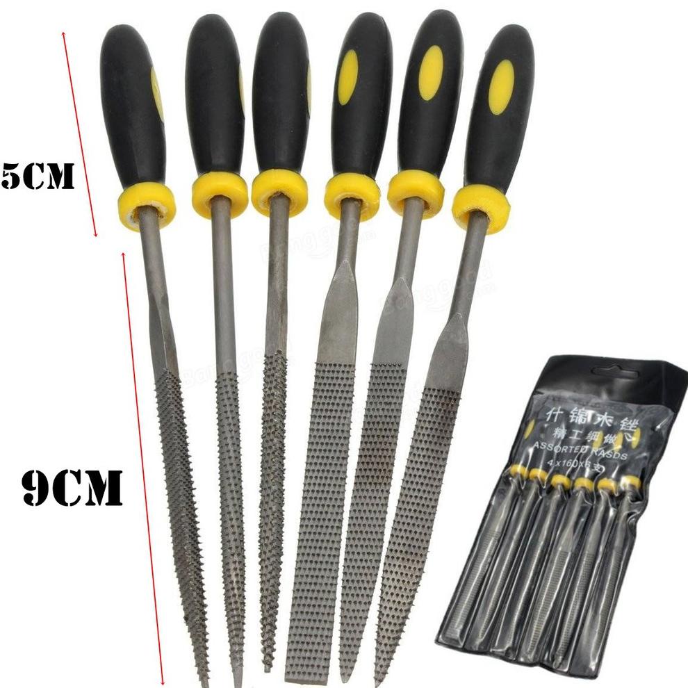 Jual V33 set 6pcs kikir ukir kayu mini wood needle rasp carving grinder ...