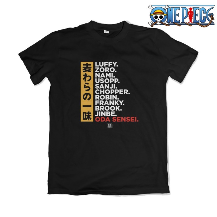 Jual Kaos Straw Hat Crew Oda Sensei Anime One Piece 994 - S | Shopee ...