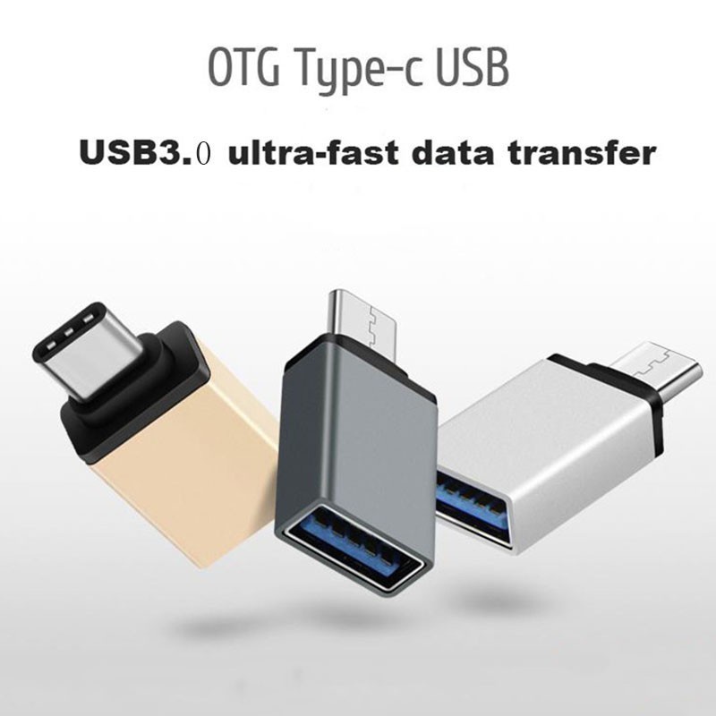 Jual Baru.! USB Type C OTG Adapter USB-C On-The-Go TYPE C (Aluminium) | Shopee Indonesia