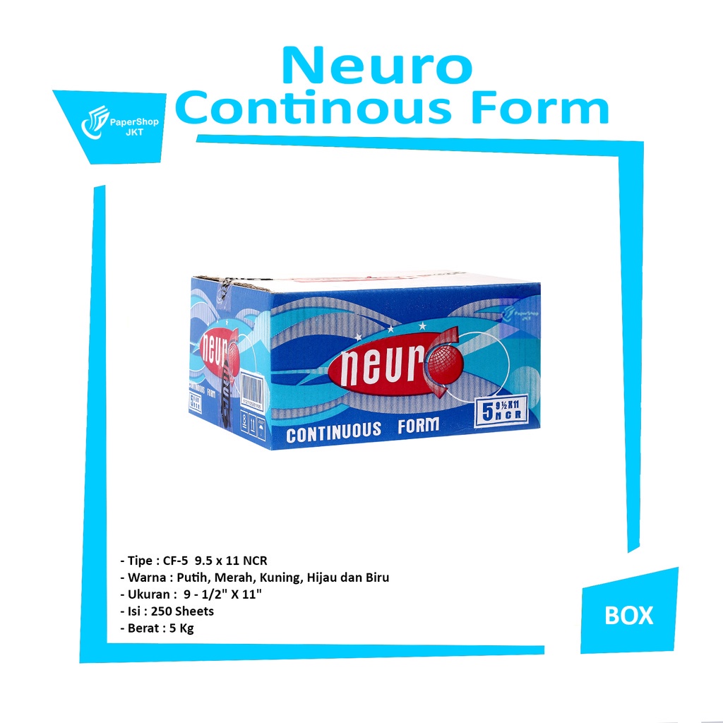 Jual NEURO - Continous Form 5 Ply 9 1/2 x 11 ( K5 Neuro ) NCR - Box ...
