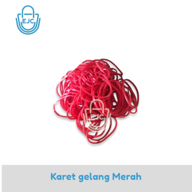 Jual Karet Gelang Merah Sakura 100gr | Shopee Indonesia