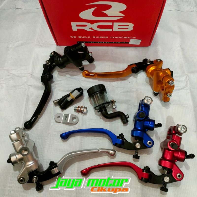 Jual Master rem RCB Radial S1 14mm kanan kiri Biru hitam merah gold Silver asli original ...