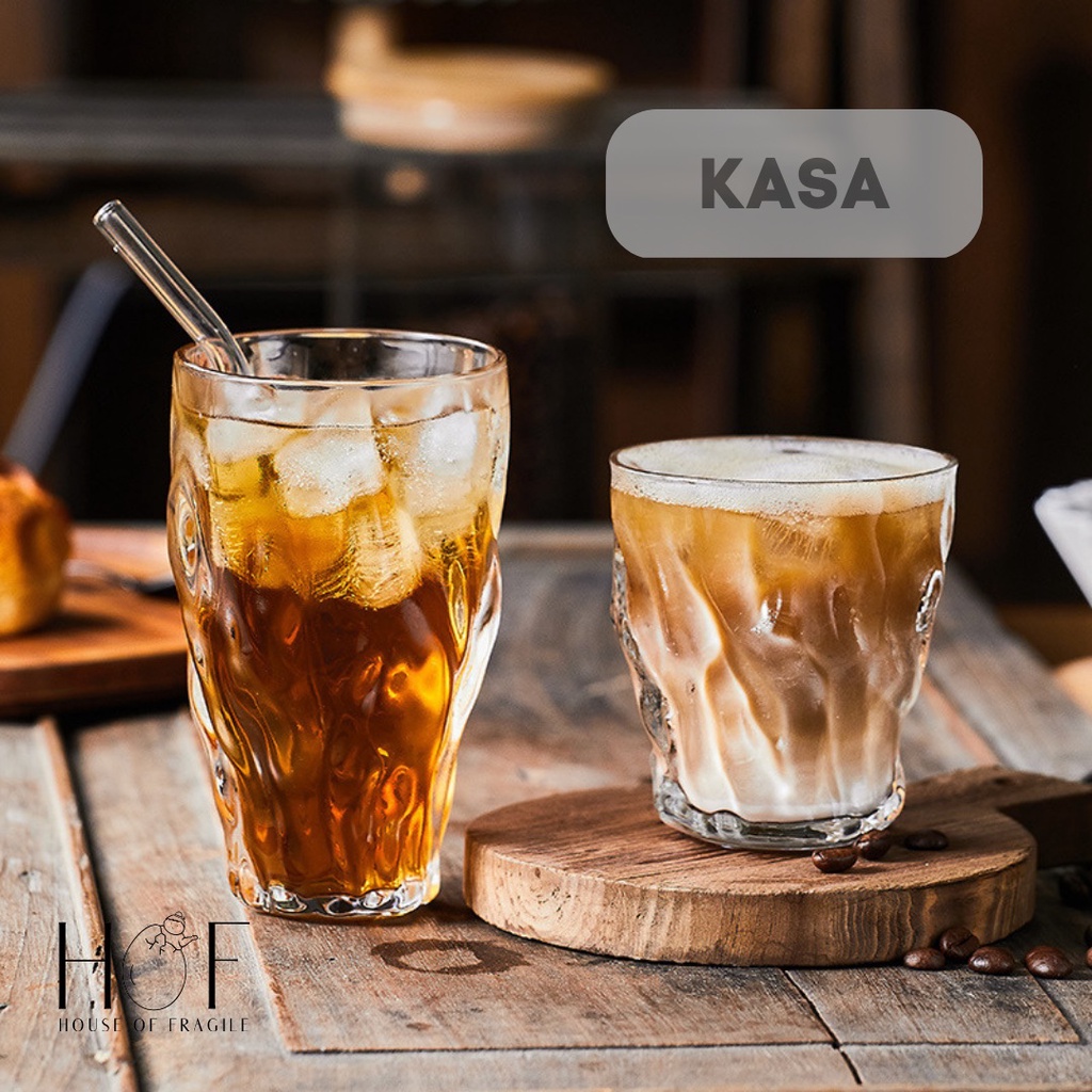 Jual [HOF] KASA Gelas Kaca Kopi Aesthetic | Coffee Glass Estetik ...