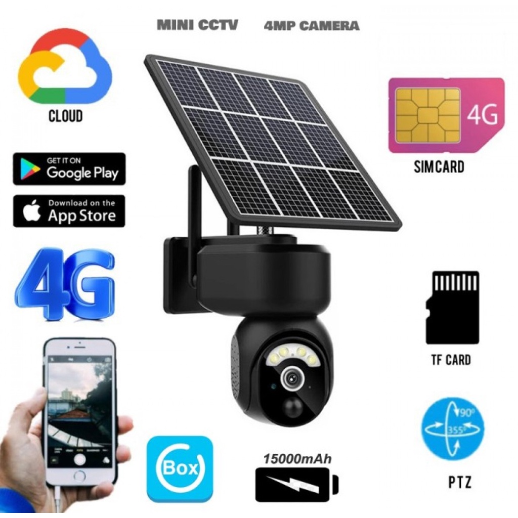 Jual CCTV 4G GSM Solar Cell Camera CCTV Solar Panel Surya Outdoor ...