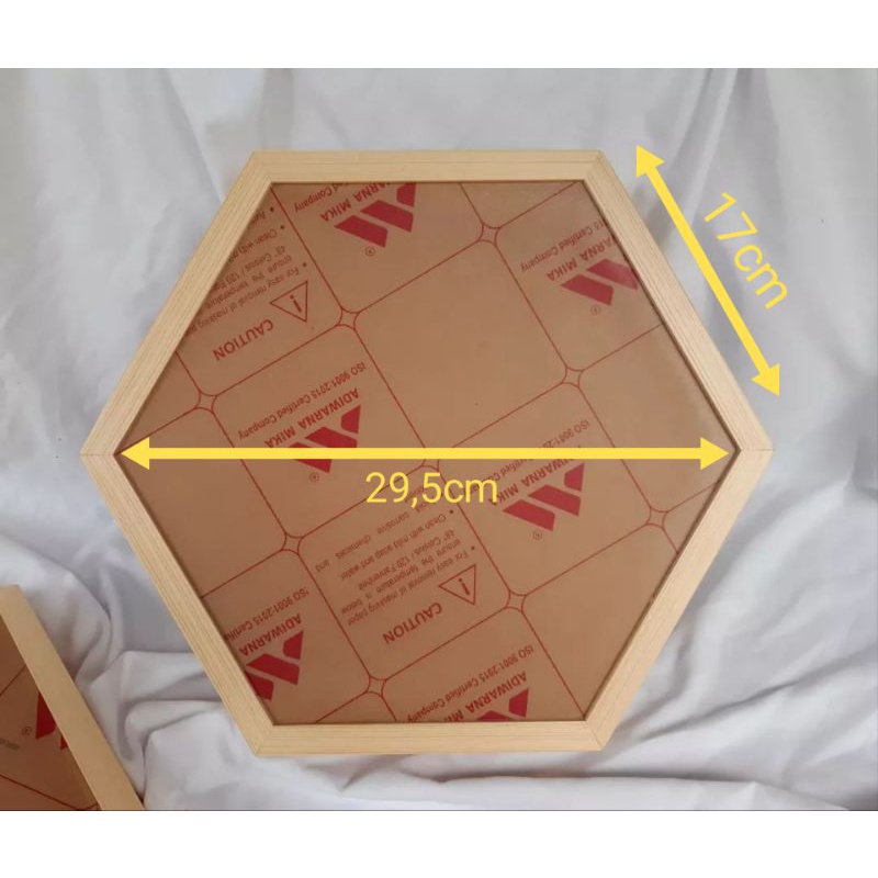 Jual Pigura Kayu Frame Bngkai 3d hexagonal / Segi Enam | Shopee Indonesia