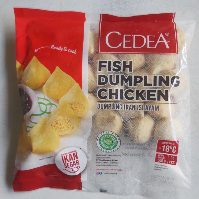 Jual Cedea Fish Dumpling Chicken 500 gr isi 25 butir Frozen Food Murah ...