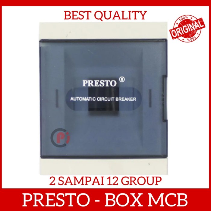 Jual PRESTO MCB Box Panel Sangkar Rumah 2 4 6 8 12 Group | Shopee Indonesia