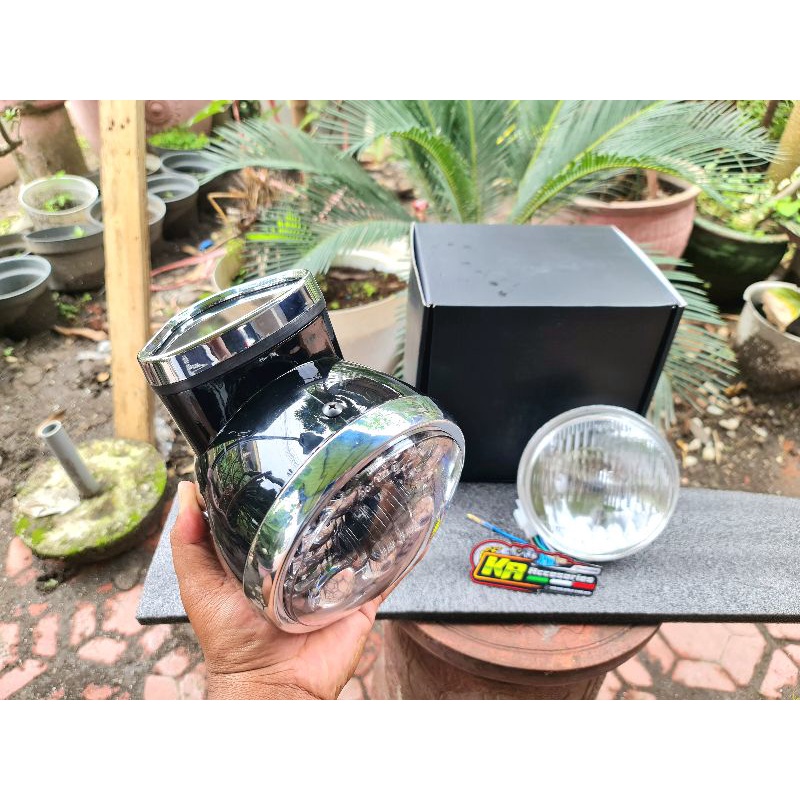 Jual Batok lampu s90 costum speedometer digital set daymaker 16 sisi ...