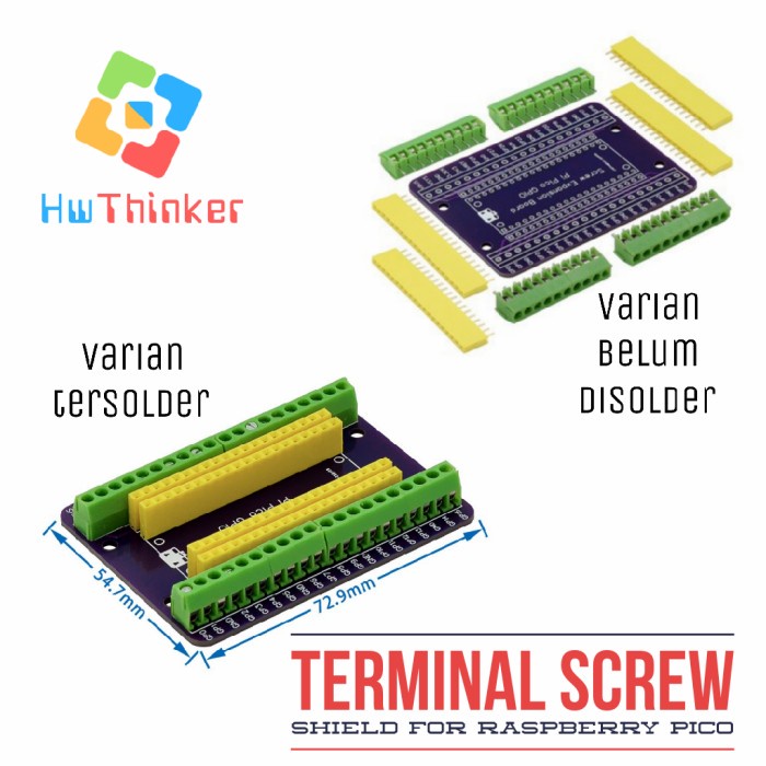 Jual GPIO Screw Expansion Board Terminal Shield PI Hat Breakout for ...