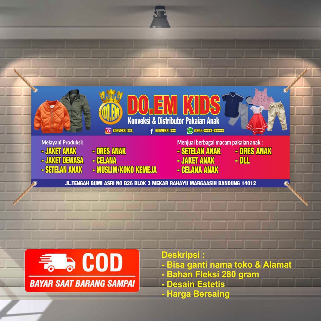 Jual Free Request Spanduk / Banner / MMT / Invitation / Backdrop Toko ...