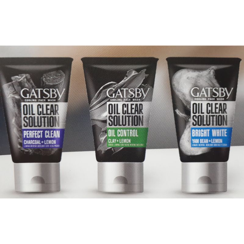 Jual Gatsby Oil Clear Solution Cooling Face Wash 100g - Pembersih Wajah ...