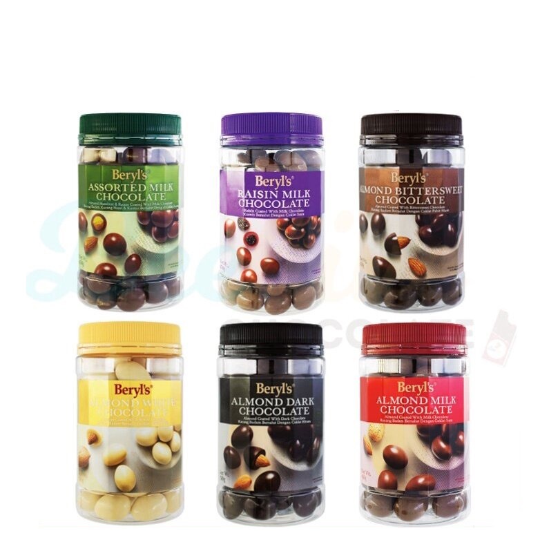 Jual Beryls Almond Chocolate Jar 400gr Beryl's Assortment Coklat Impor Coklat Oleh-Oleh | Shopee ...
