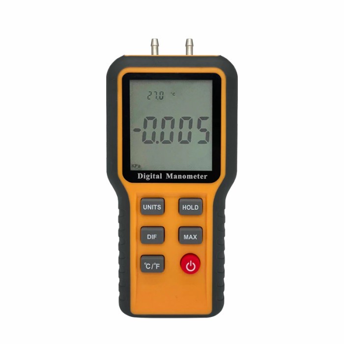 Jual Digital Pressure Meter Manometer 20KPa 2.999Psi | Shopee Indonesia