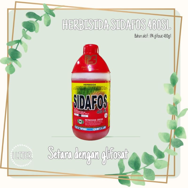 Jual Herbisida Sistemik SIDAFOS 480SL 1 LITER | Shopee Indonesia