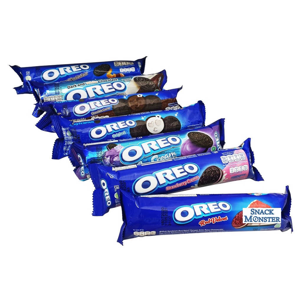 Jual Oreo Sandwich Roll Red Velvet All Varian - Netto 123 gr | Shopee ...
