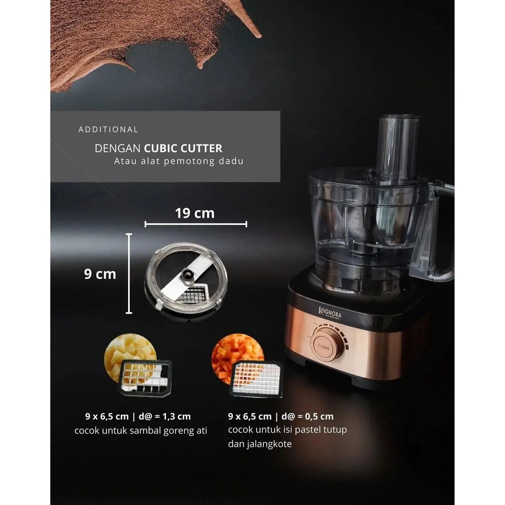 Jual SIGNORA | New Food Processor Pro [AGEN RESMI JAKARTA] | Shopee ...