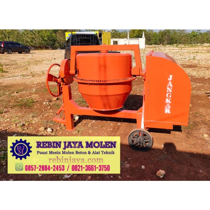 Jual Mesin Molen Cor Semen Kapasitas 500 Liter Mixing power 400 Liter untuk 1 sak 50kg Semen ...
