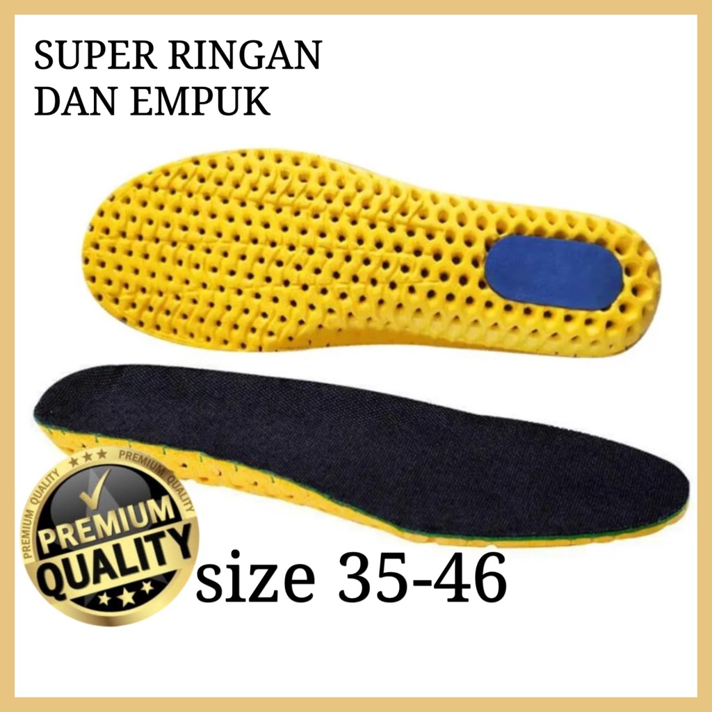 Jual 1 Pasang Insole Sepatu Sport / Sol Sepatu Ringan Empuk / Honeycomb ...