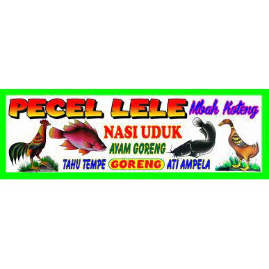 Jual CETAK SPANDUK KAIN PECEL LELE MURAH FREE DESIGN | Shopee Indonesia