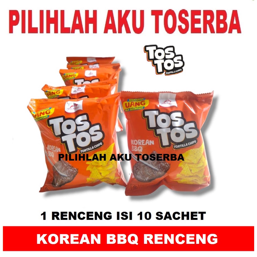 Jual TOSTOS Tortilla Chip KOREAN BBQ RENCENG - ( HARGA PER RENCENG ...