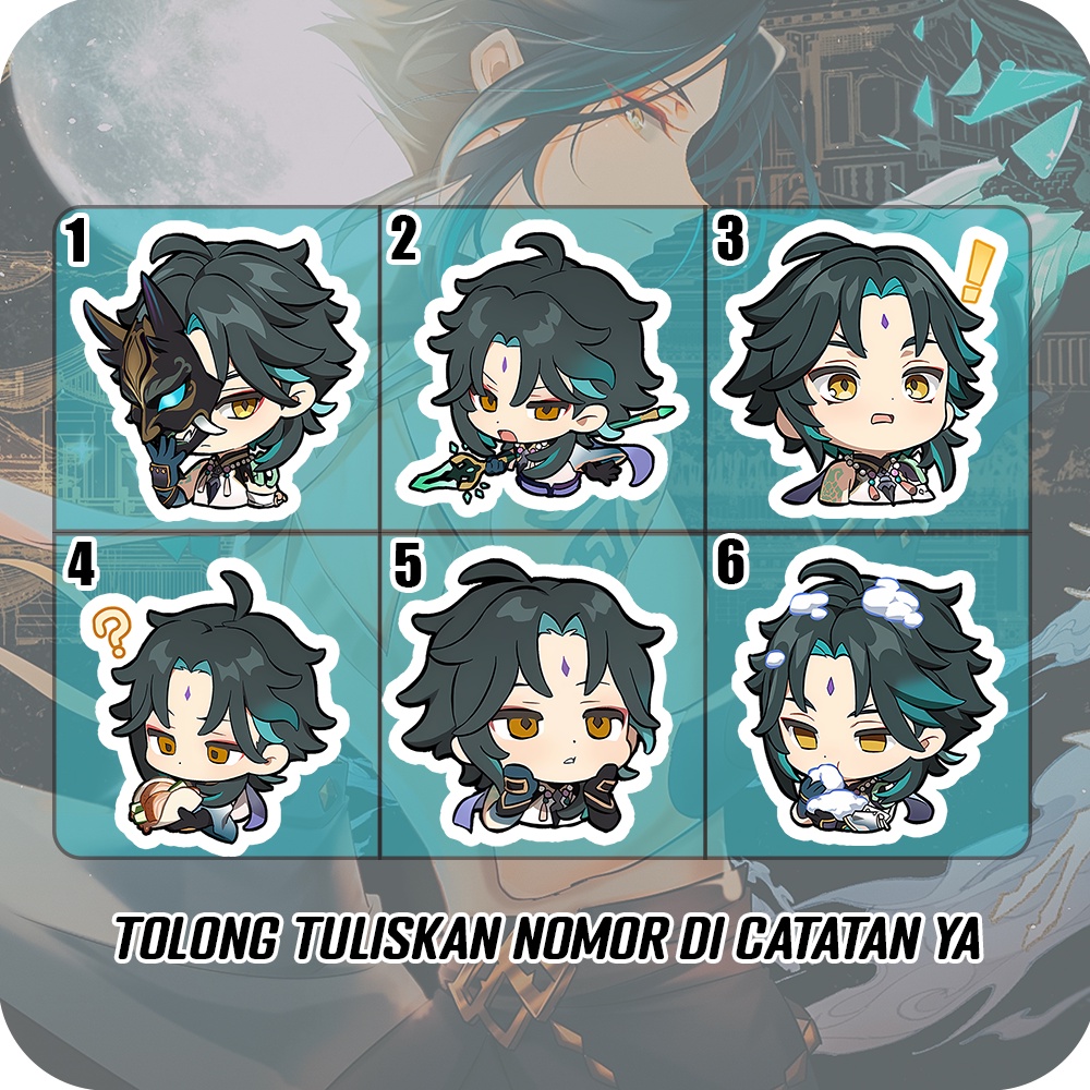 Jual Stiker Glossy Xiao Genshin Impact, Sticker Anime Untuk di HP ...